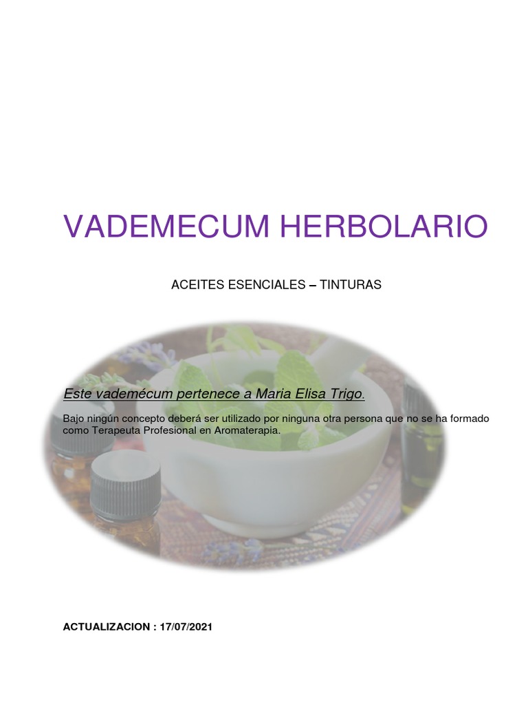 Vademecum Herbolario Elisa Trigo 2 | PDF | Especialidades Medicas ...