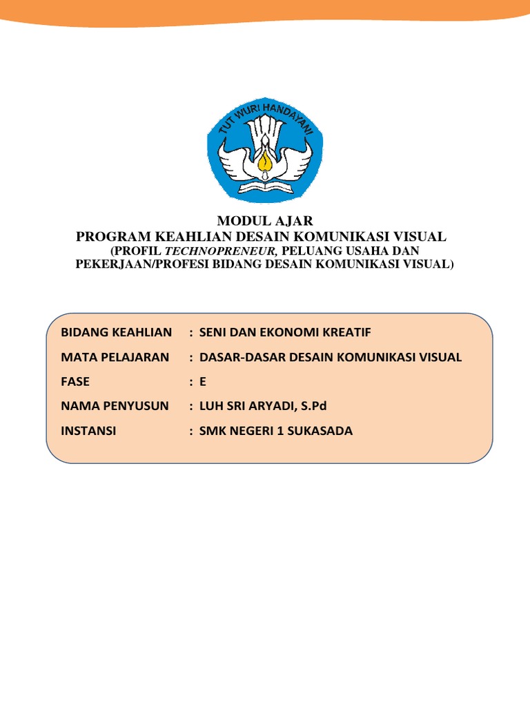 Modul Ajar Dasar-Dasar Desain Komunikasi Visual - Peluang Usaha & Pekerjaan Profesi Bidang ...