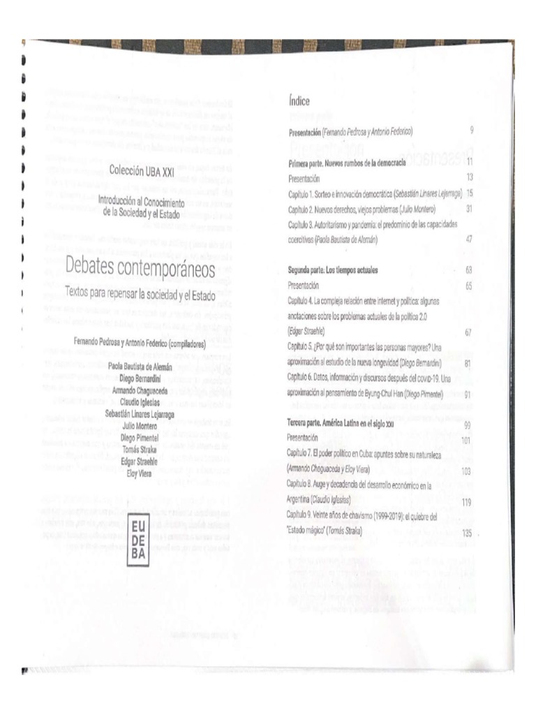 Debates Contemporáneos UBA XXI | PDF