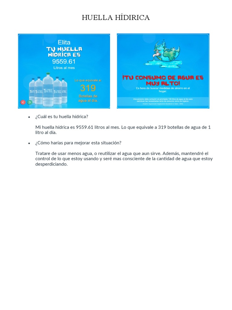 Huella Hídrica: Medición y Mejora | PDF