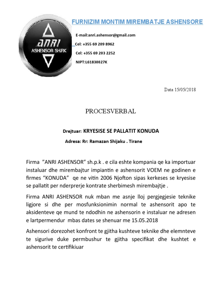 Prishje Kontrate | PDF