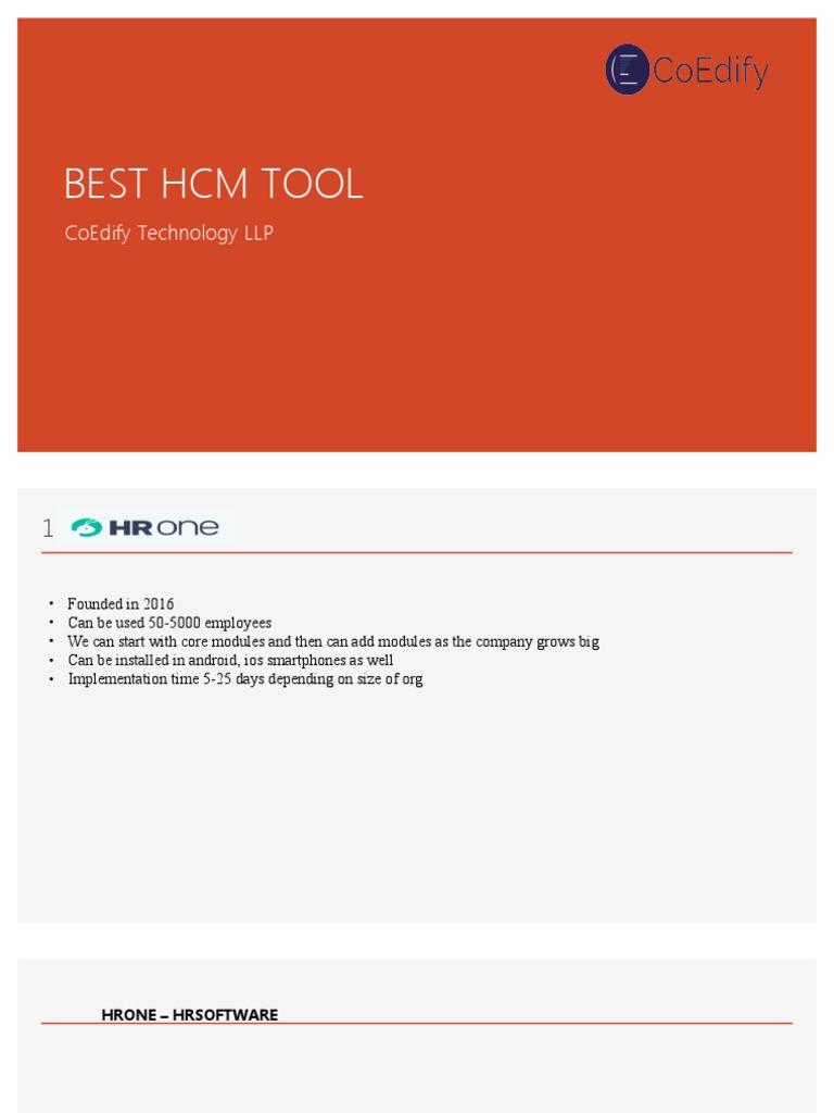 Best Hcm Tool Pdf Microsoft Power Point Software