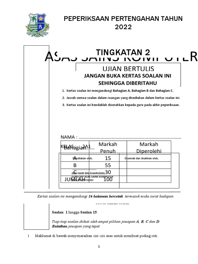 Ask Tingkatan 2 | PDF