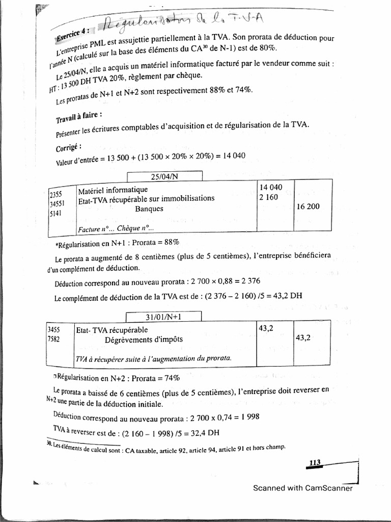 Régularisation de La TVA | PDF