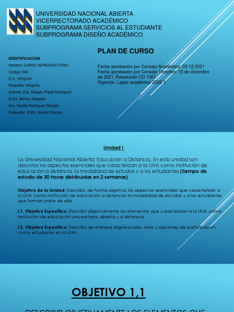 Mat. Explicativo Obj 1.1 y 1.2 | PDF | Evaluación