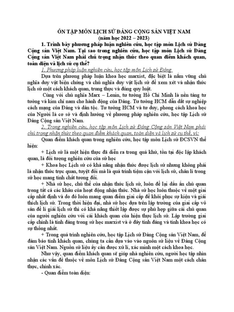 Đề Cương LSD | PDF