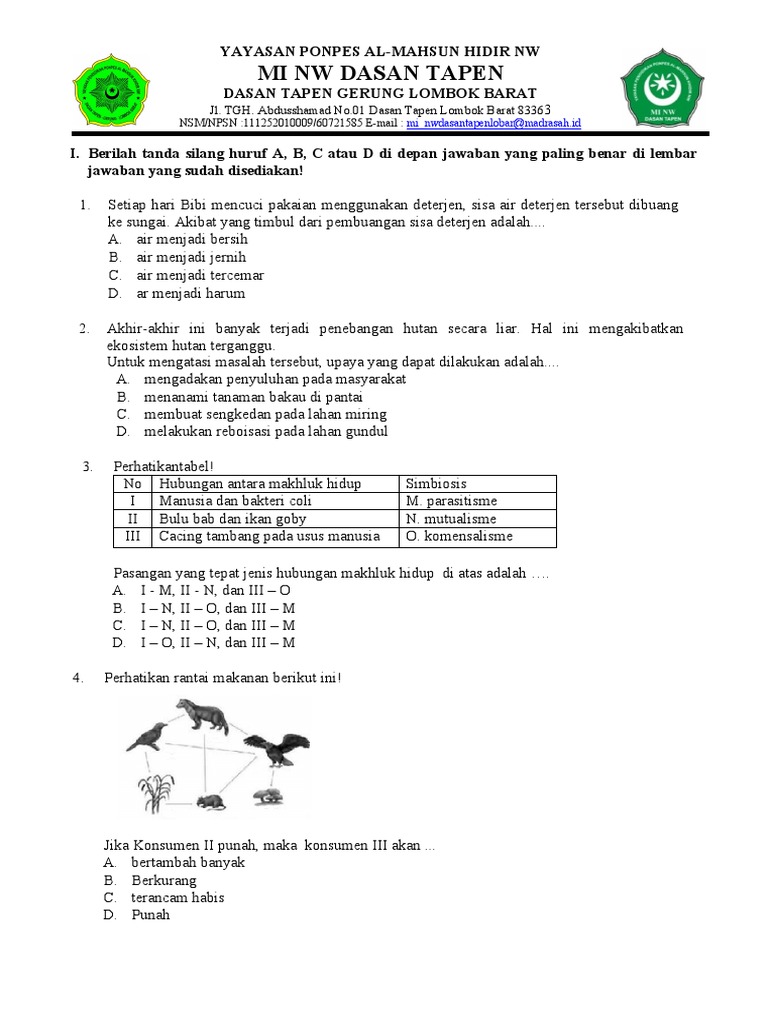 3 - Soal Ipa - 2021 | PDF