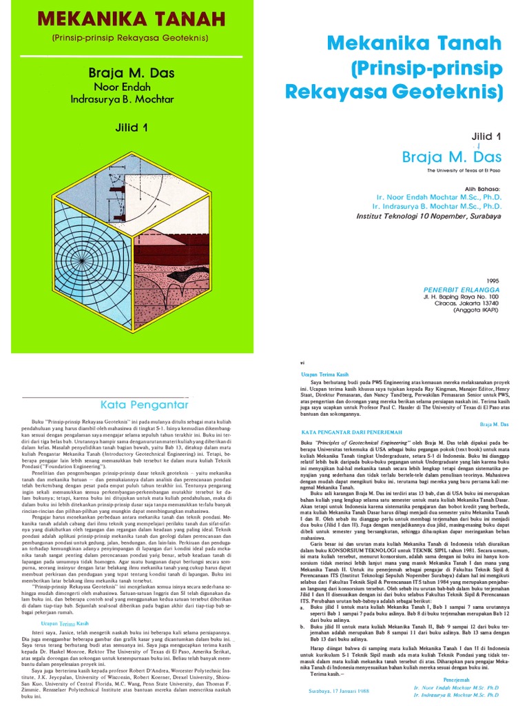 Mekanika Tanah I Jilid I BRAJA M. DAS | PDF