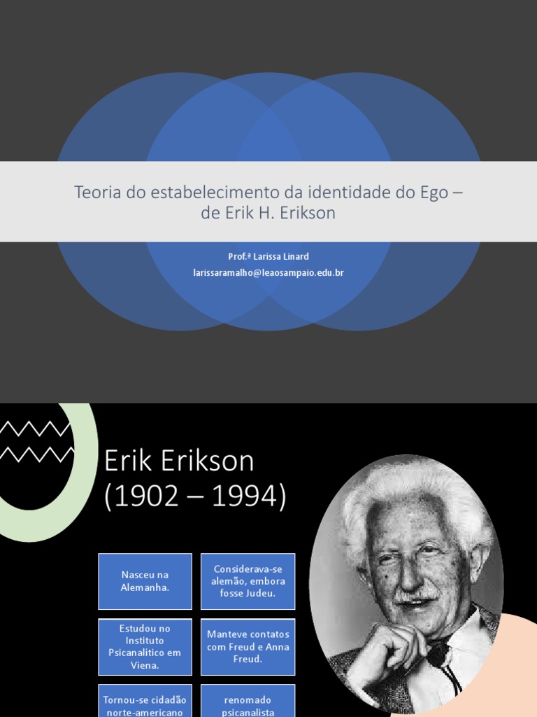 Slides - Adolescência - Psicossocial - Teoria de Erik Erikson | PDF | Sigmund Freud | Libido