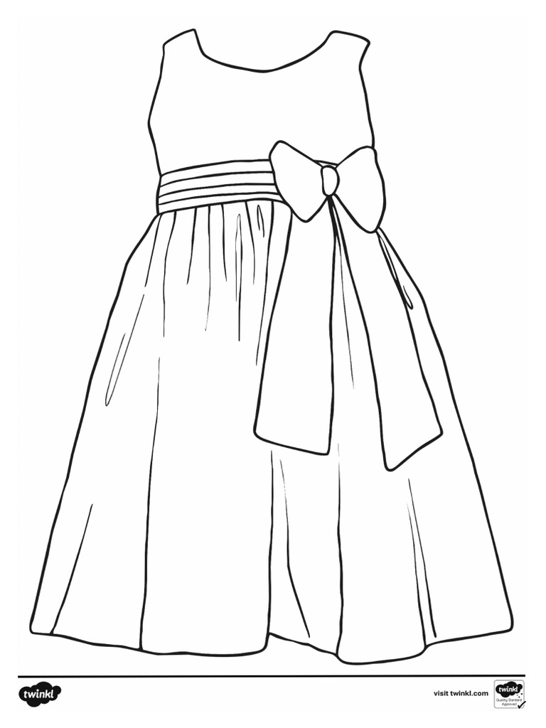 T TP 2663032 Free Printable Dress Colouring Pages - Ver - 1 | PDF