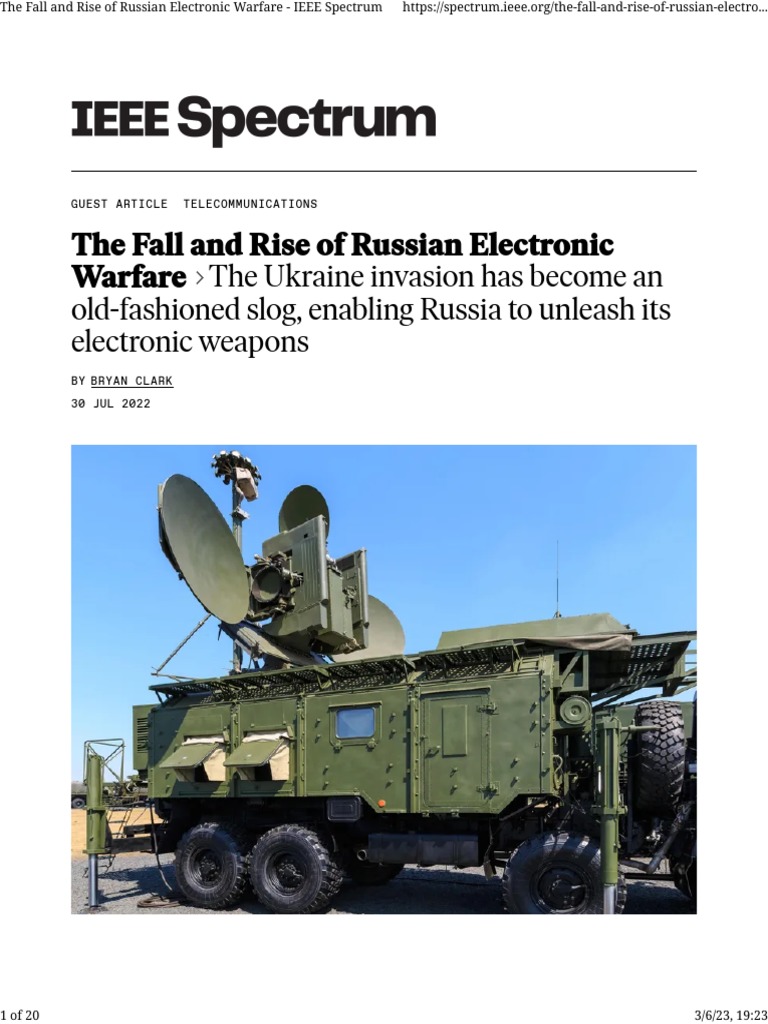 The Fall and Rise of Russian Electronic Warfare - IEEE Spectrum | PDF ...