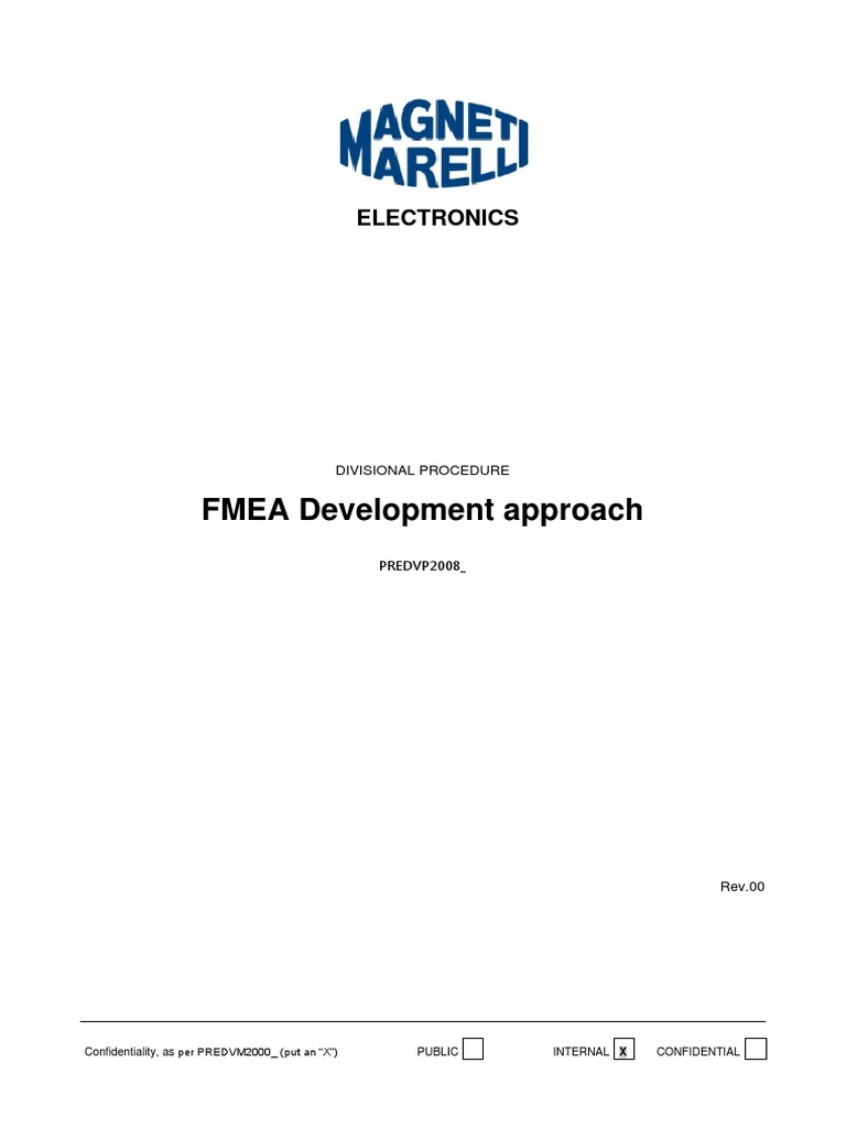 PREDVP2008 - FMEA Development Approach | PDF | Systems Science | Business