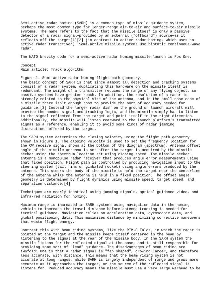 Emi-Active Radar Homing | PDF