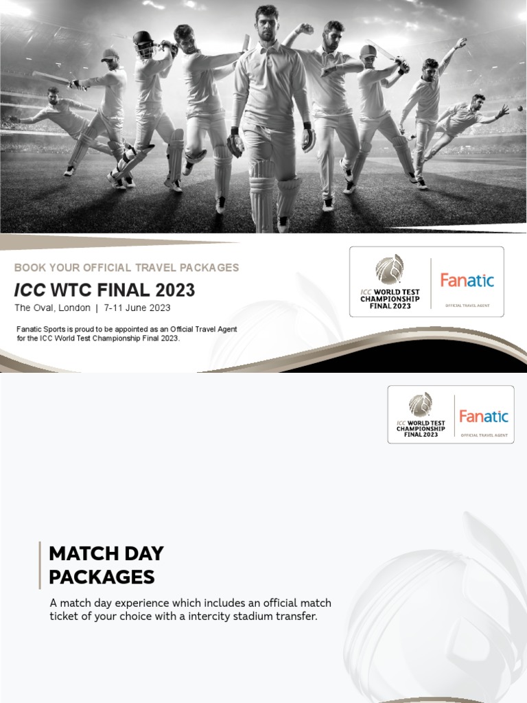 WTC 2023 Brochure - India V Australia | PDF