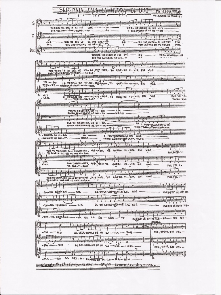 Serenata Para La Tierra de Uno | PDF