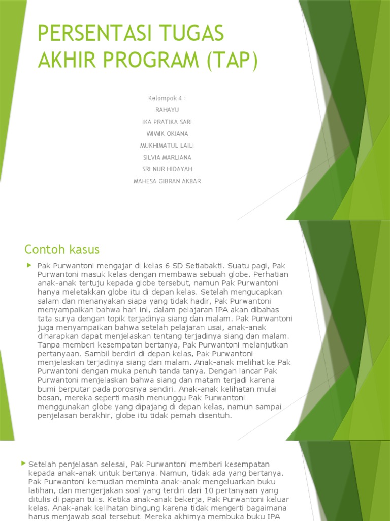Persentasi Tugas Akhir Program (Tap) Kelompok 4 | PDF