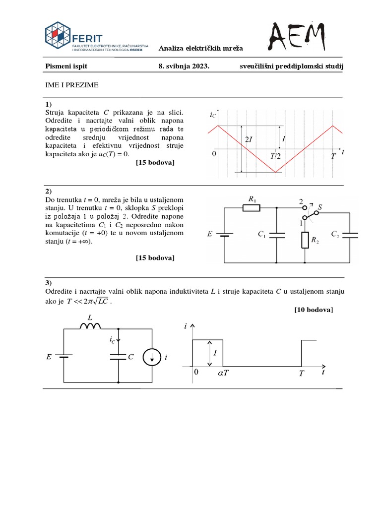 AEM - Primjer Pismenog Ispita | PDF