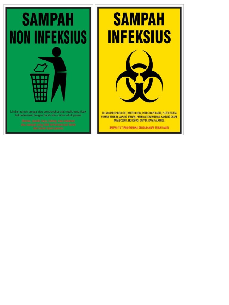 Logo Sampah Medis Dan Non Medis | PDF
