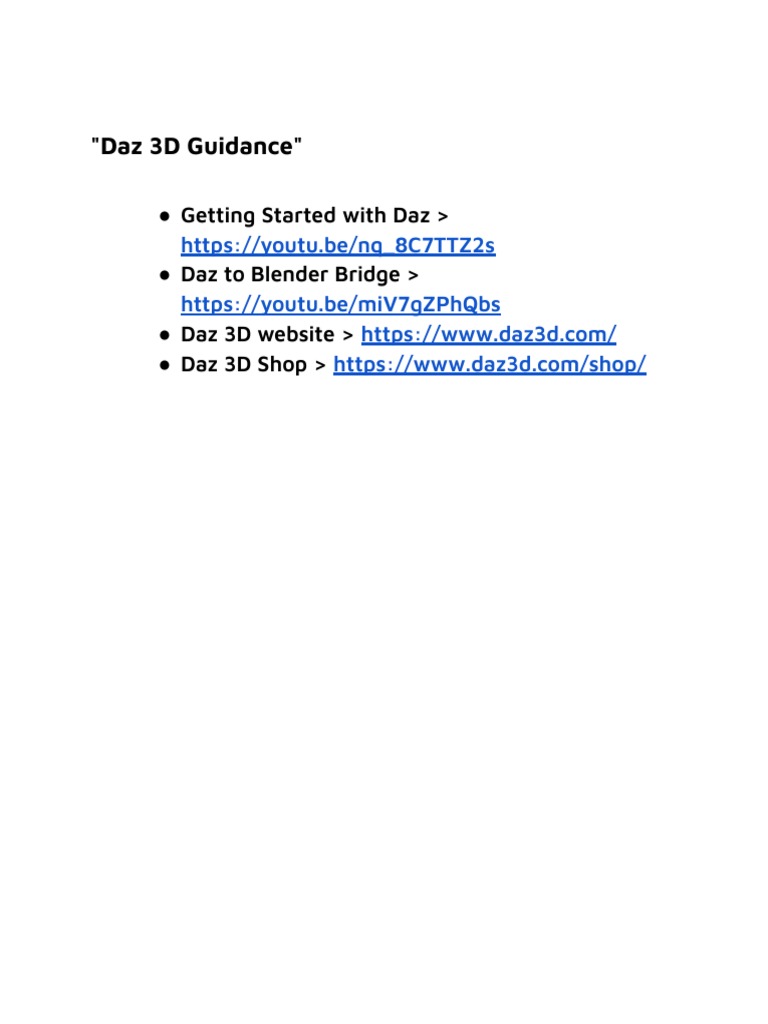 Daz 3D Guide PDF | PDF