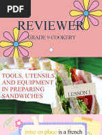 Detailed Lesson Plan in Cookery 9 | PDF | Menu | Sandwich