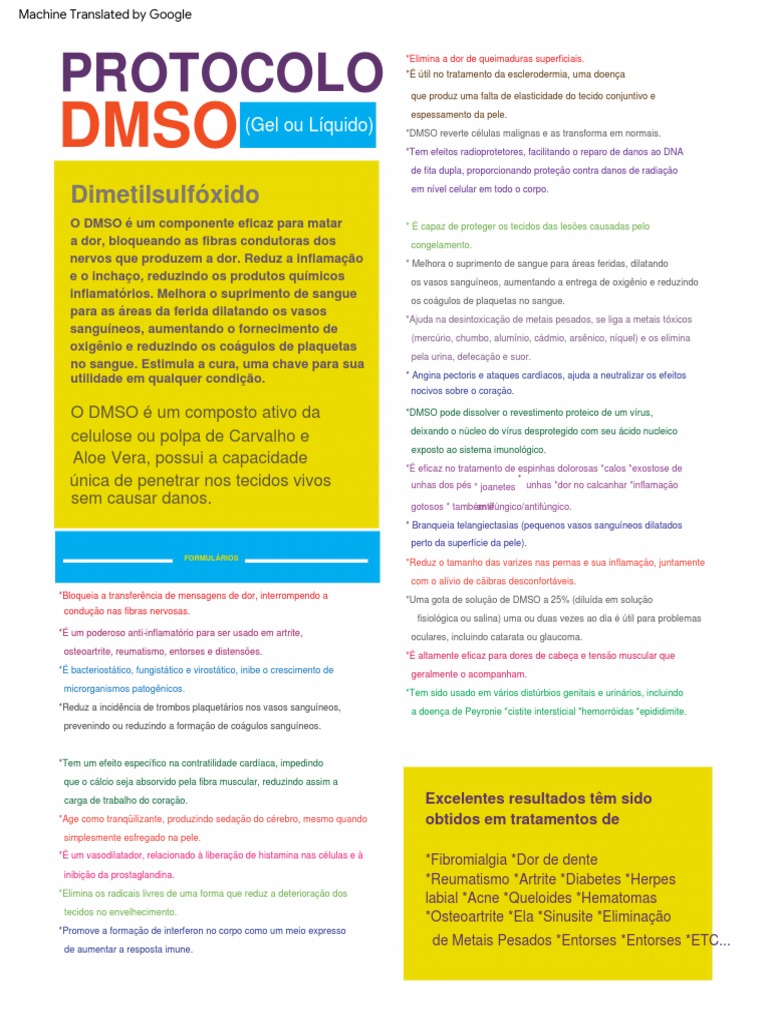 DMSO Português | PDF | Dor | Sangue