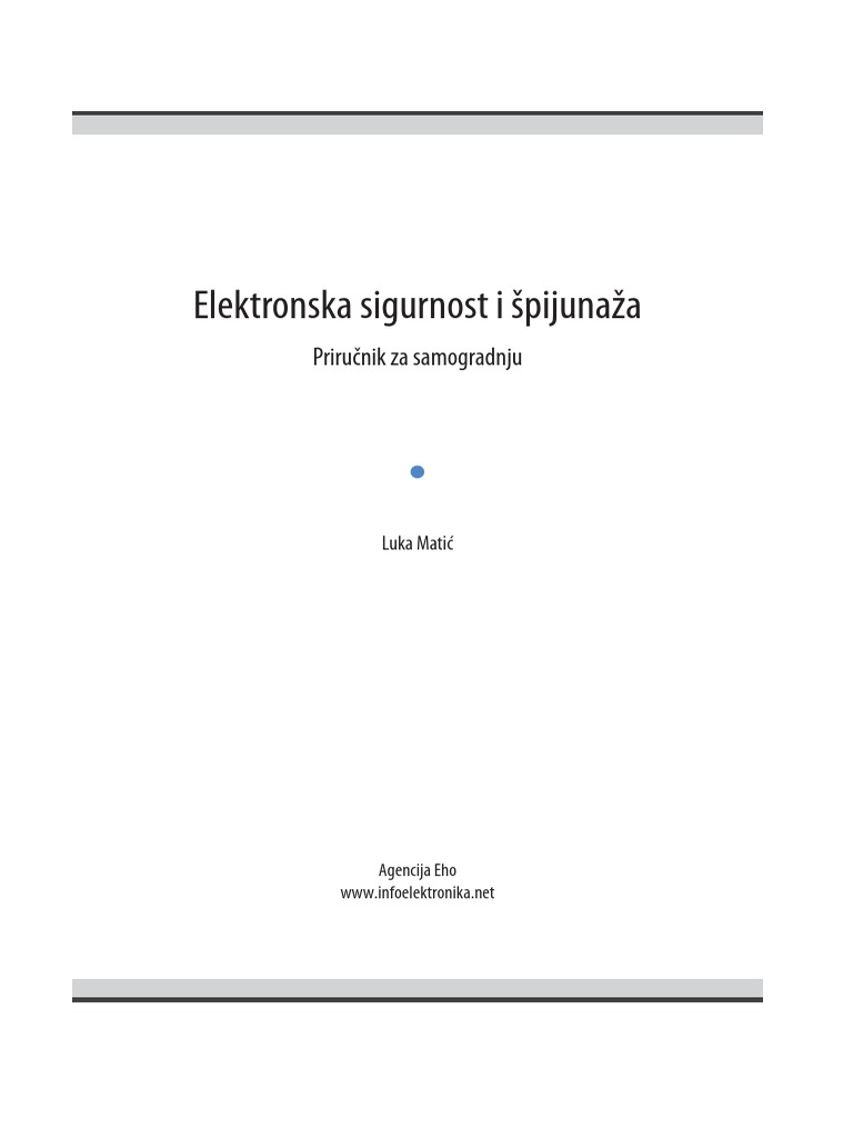 elektronska sigurnost i šijunaža | PDF