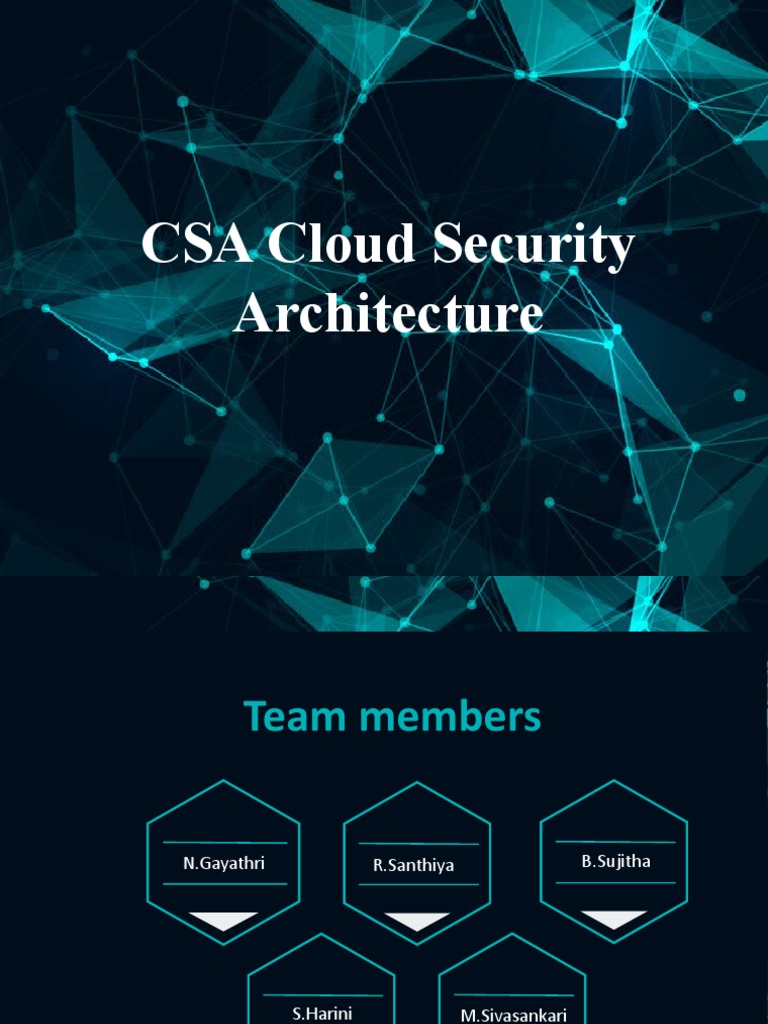 Cloud Computing Csa Architecture Pdf Cloud Computing Security
