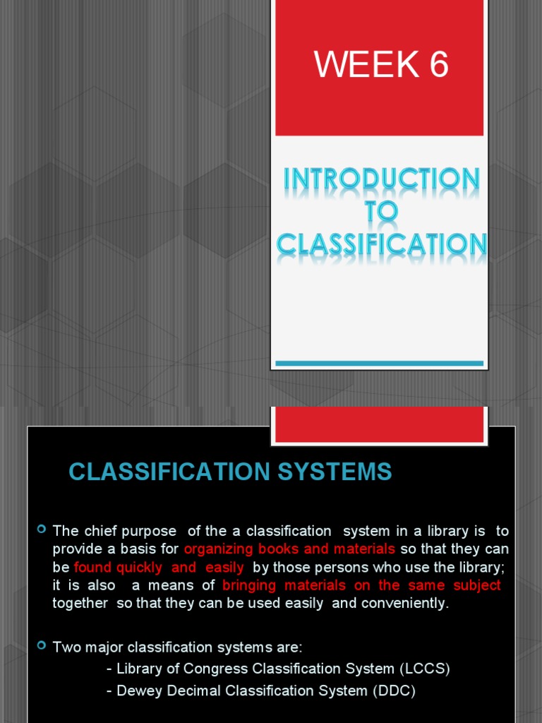 WEEK 6 - Introduction To Classification | PDF | Information Science