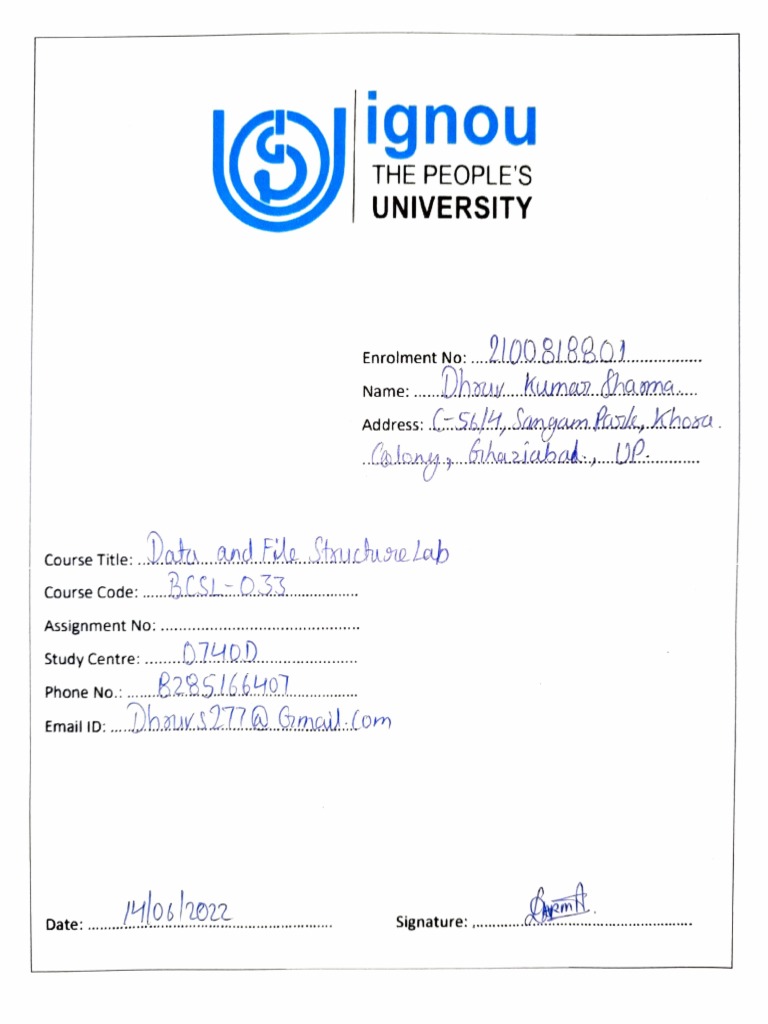 BCSL-033 3rd sem | PDF