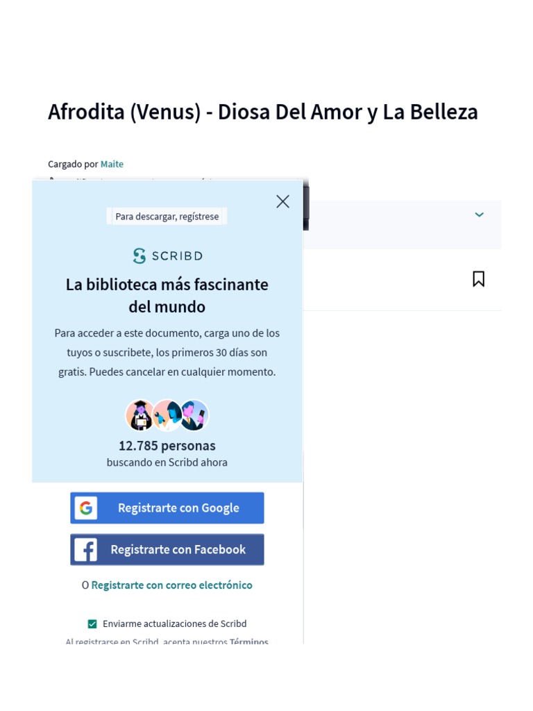 Afrodita (Venus) - Diosa Del AmorjhBelleza - PDF - Afrodita - Pinturas | PDF