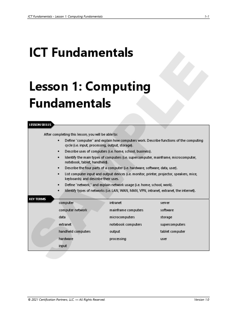 ICT Essentials v1.0 SampleChapter | PDF