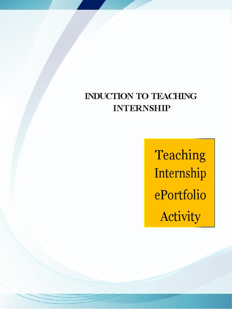 TI Activity 1 INDUCTION TO TEACHING INTERNSHIP | PDF | Teachers | Internship