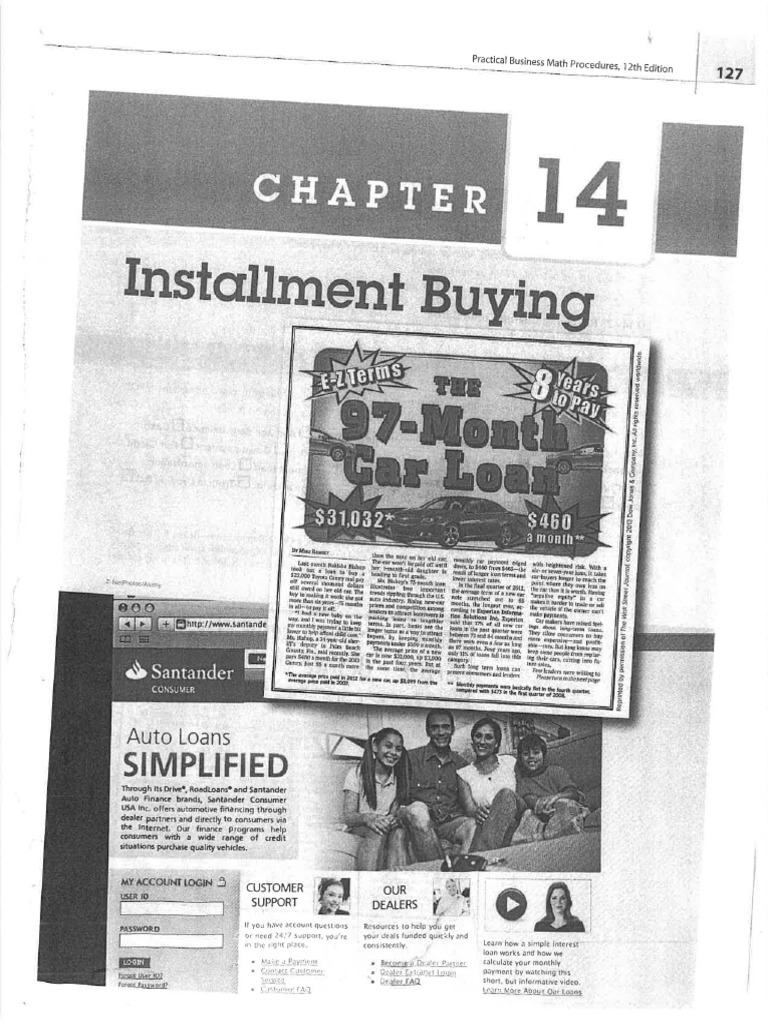 Chapter #14 Installment Buying | PDF