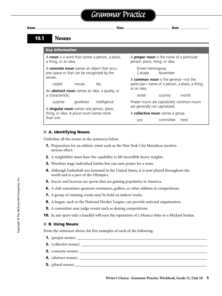 11th Grade Grammar Textbook | Download Free PDF | Pronoun | Subject ...
