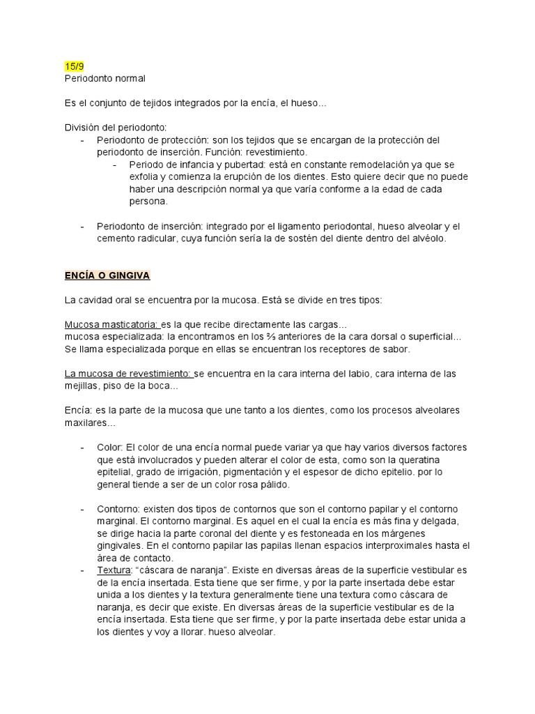 PERIO II (Doc 2) | PDF | Hueso | Epitelio