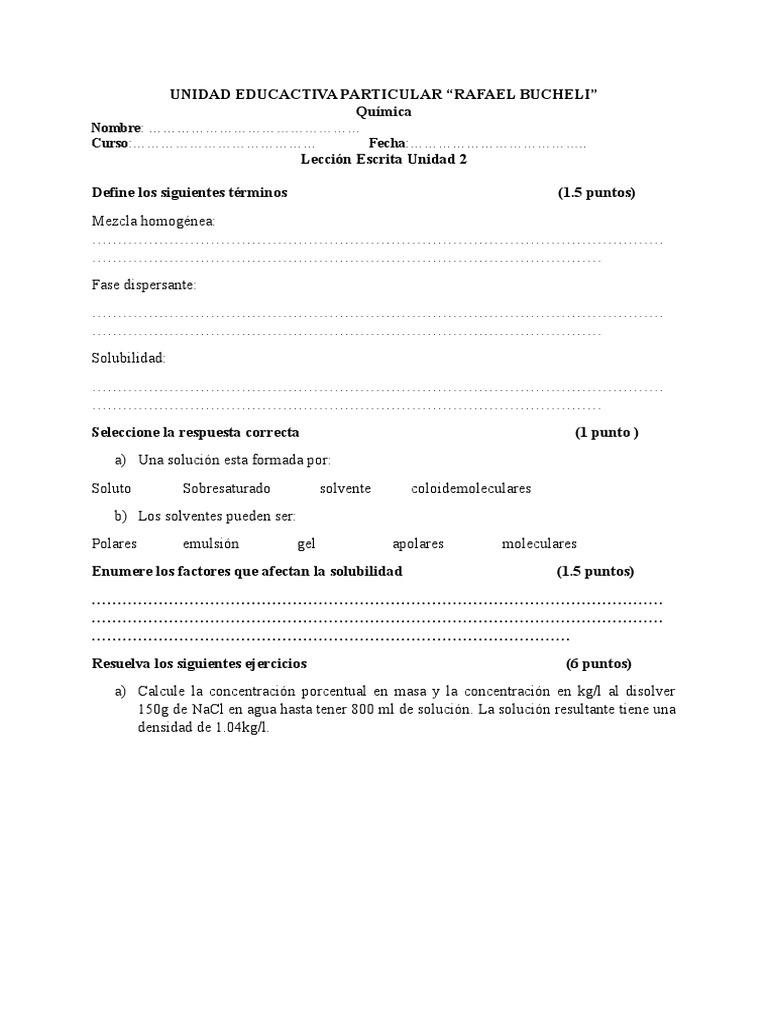 Leccion U2 | PDF | Métodos y materiales de enseñanza | Ciencia y matemáticas