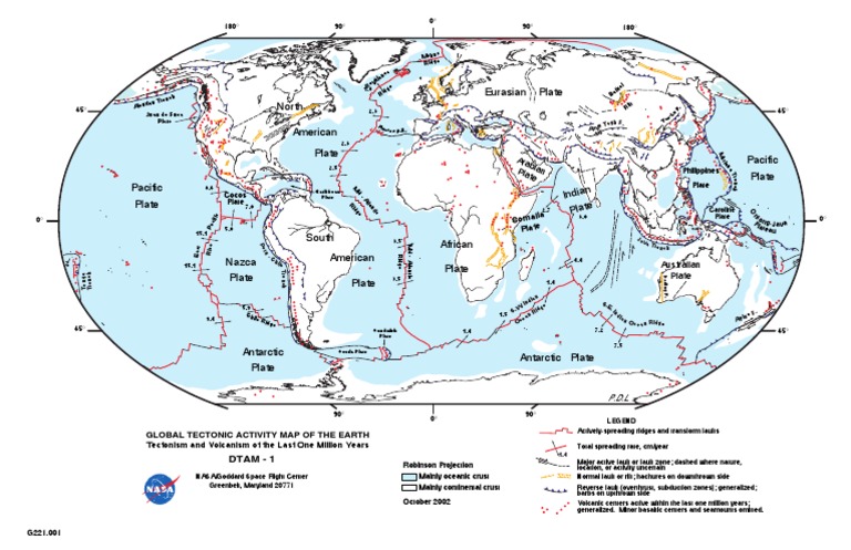 World Tectonic Map | Download Free PDF | Plate Tectonics | Geology