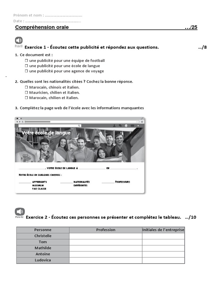 Evaluation Finale | PDF