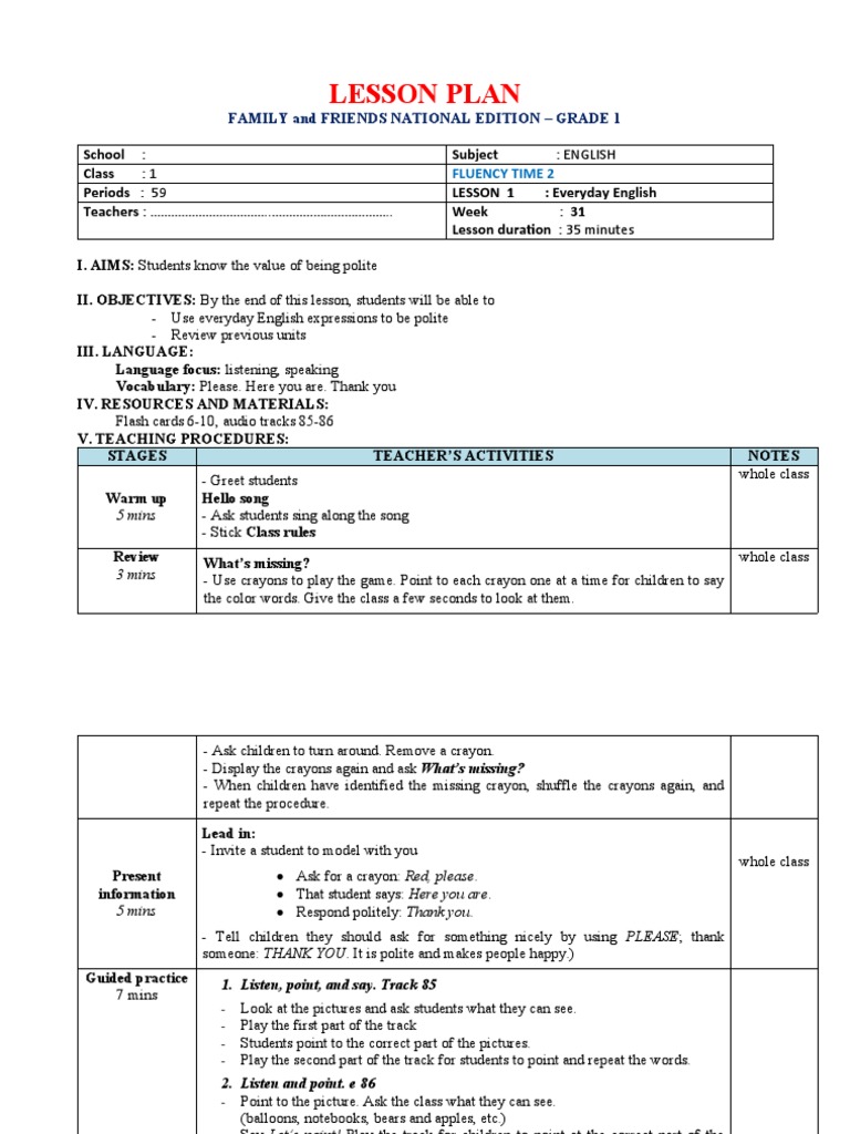 Fluency Time 2 | PDF | English Language | Classroom
