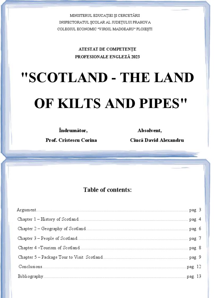 Atestat la limba engleză - CLASA A XII- A - 2023 - prezentare ...