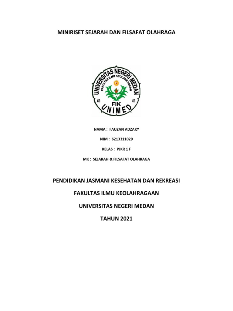 MINIRISET SEJARAH DAN FILSAFAT OLAHRAGA-dikonversi | PDF