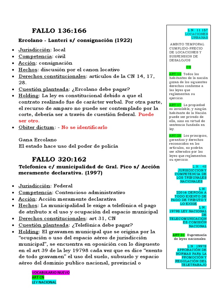 Fallos Constitucional 1 | PDF