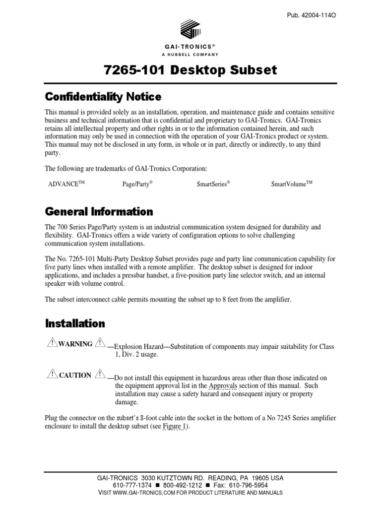 GTC Manual 12502 101 | PDF | Loudspeaker | Electrical Connector