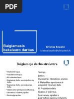 Baigiamasis Bakalauro Darbas - Skaidrių Pvz. | PDF