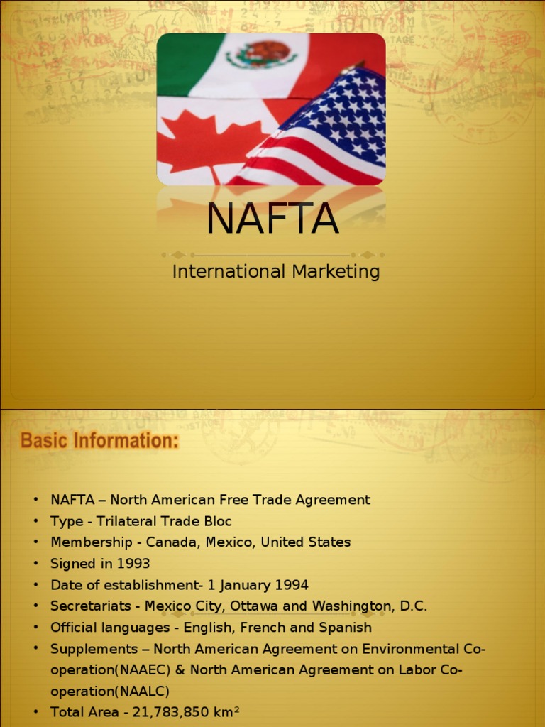 Nafta: International Marketing | PDF | North American Free Trade ...