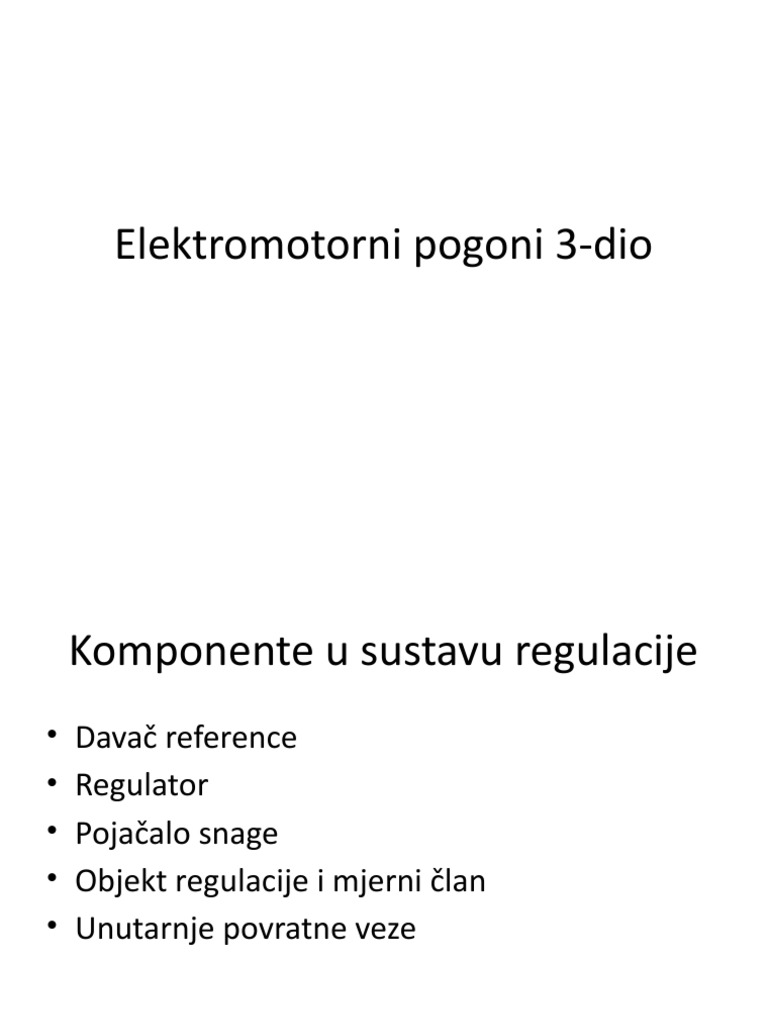 Elektromotorni Pogoni 3-Dio(2) | PDF
