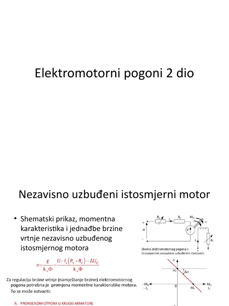 Elektromotorni Pogoni 2 Dio | PDF