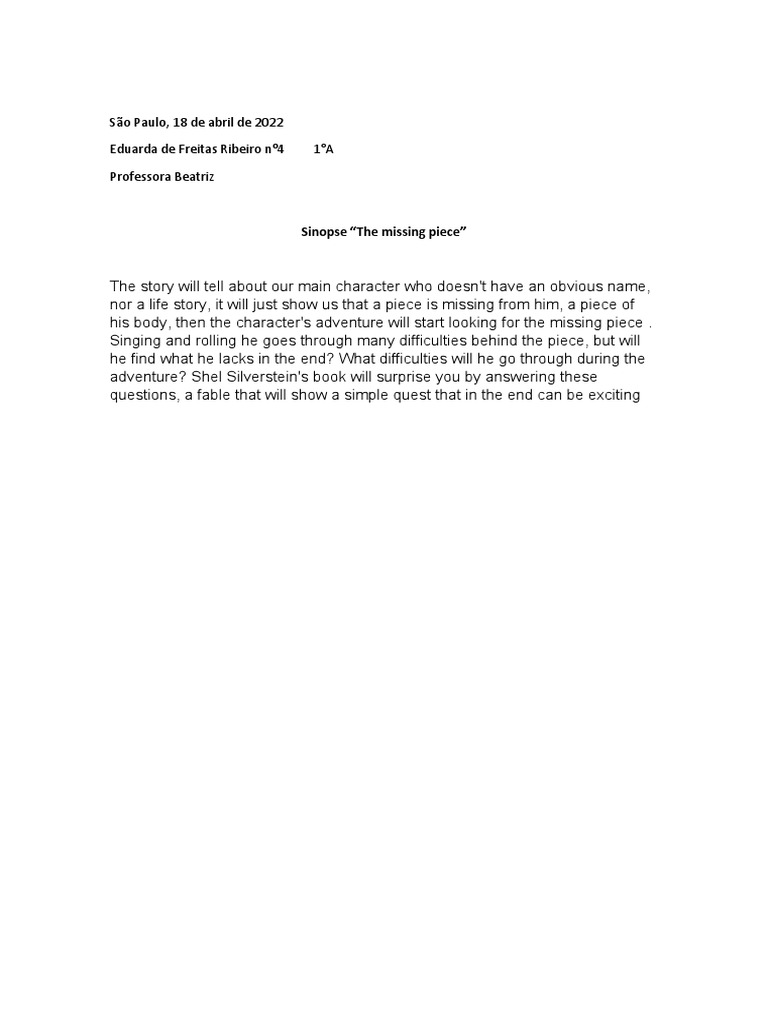 The Missing Piece | PDF