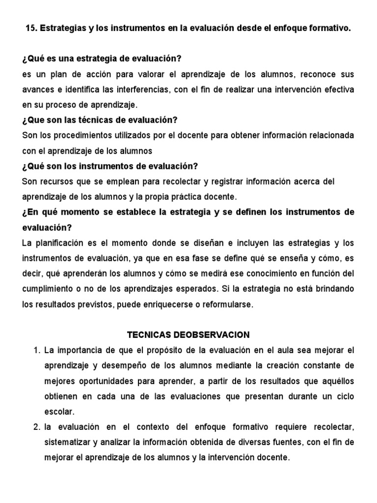 Estrategias e Instrumentos de Evaluacion | PDF | Evaluación | Aprendizaje