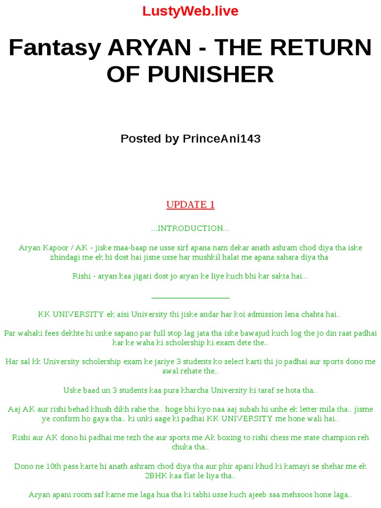 Aryan-The Return of Punisher | PDF